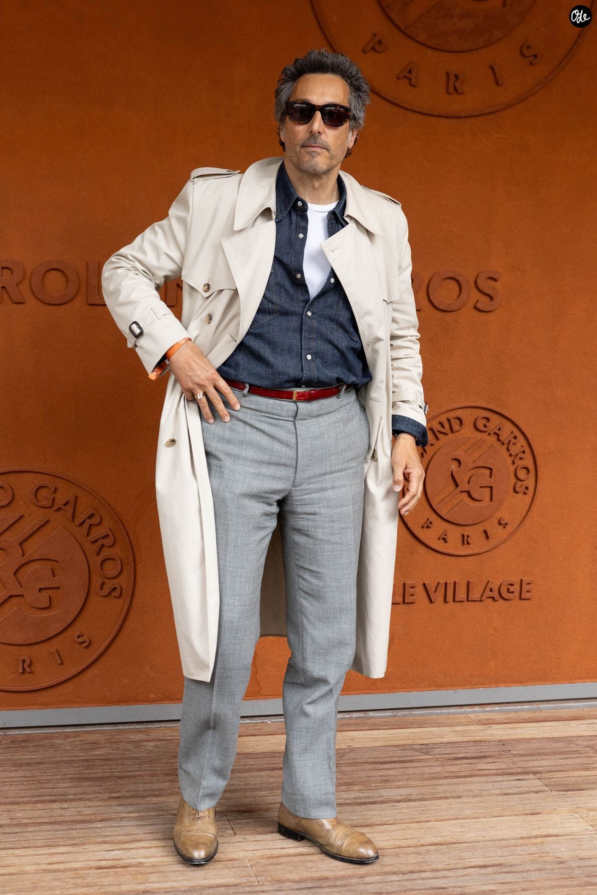 Photo : Vincent Elbaz au photocall du village lors des Internationaux ...
