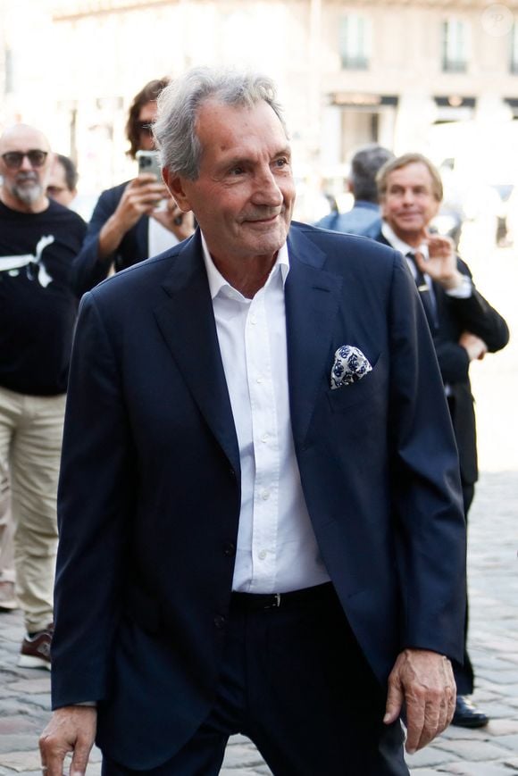 Photo : Jean-Jacques Bourdin - Arrivées aux obsèques de Philippe Labro ...