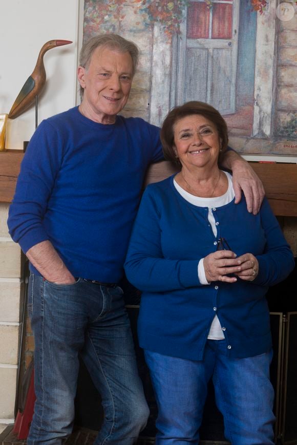 Photo : Herbert Leonard et sa femme Cléo chez eux à Barbizon le 2016/12 ...