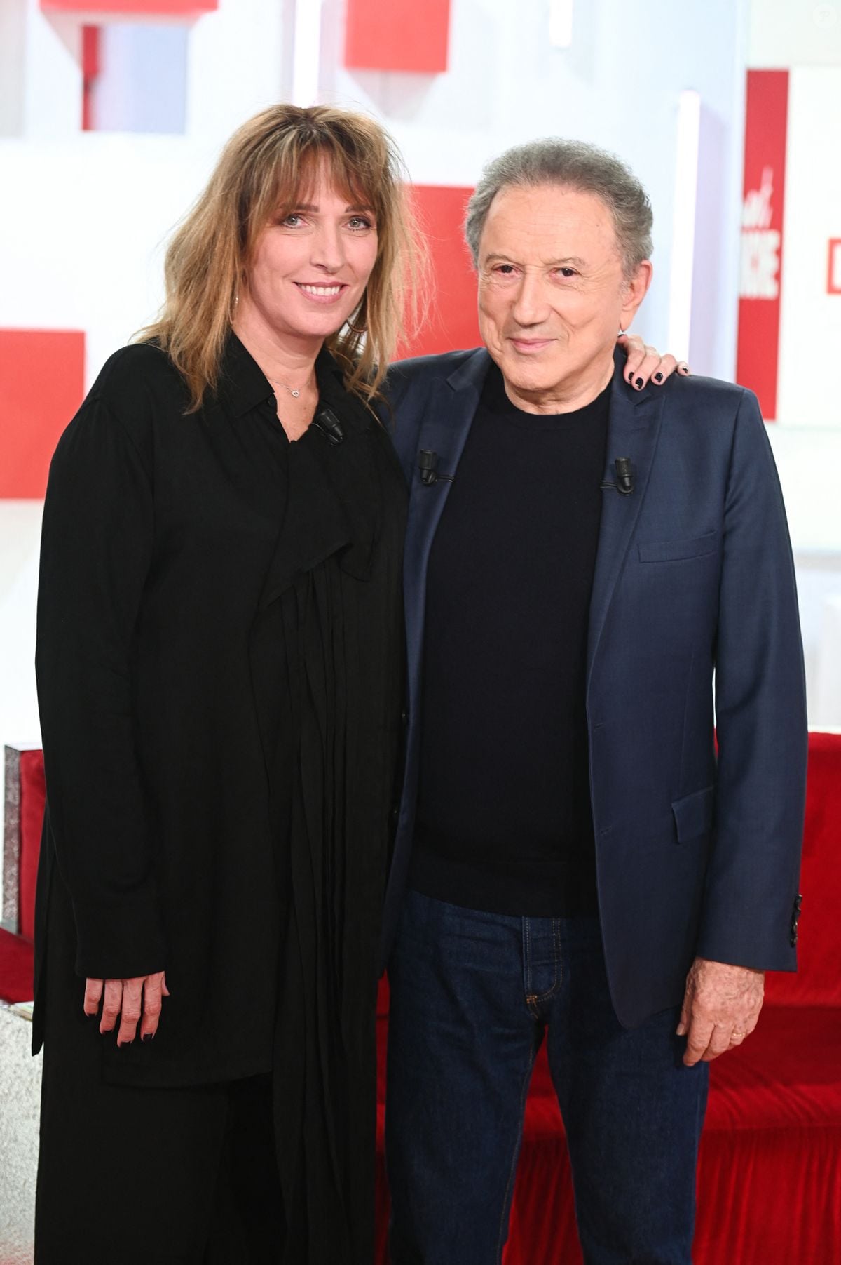 Photo : Exclusif - Stéfanie Jarre et Michel Drucker - Enregistrement de ...
