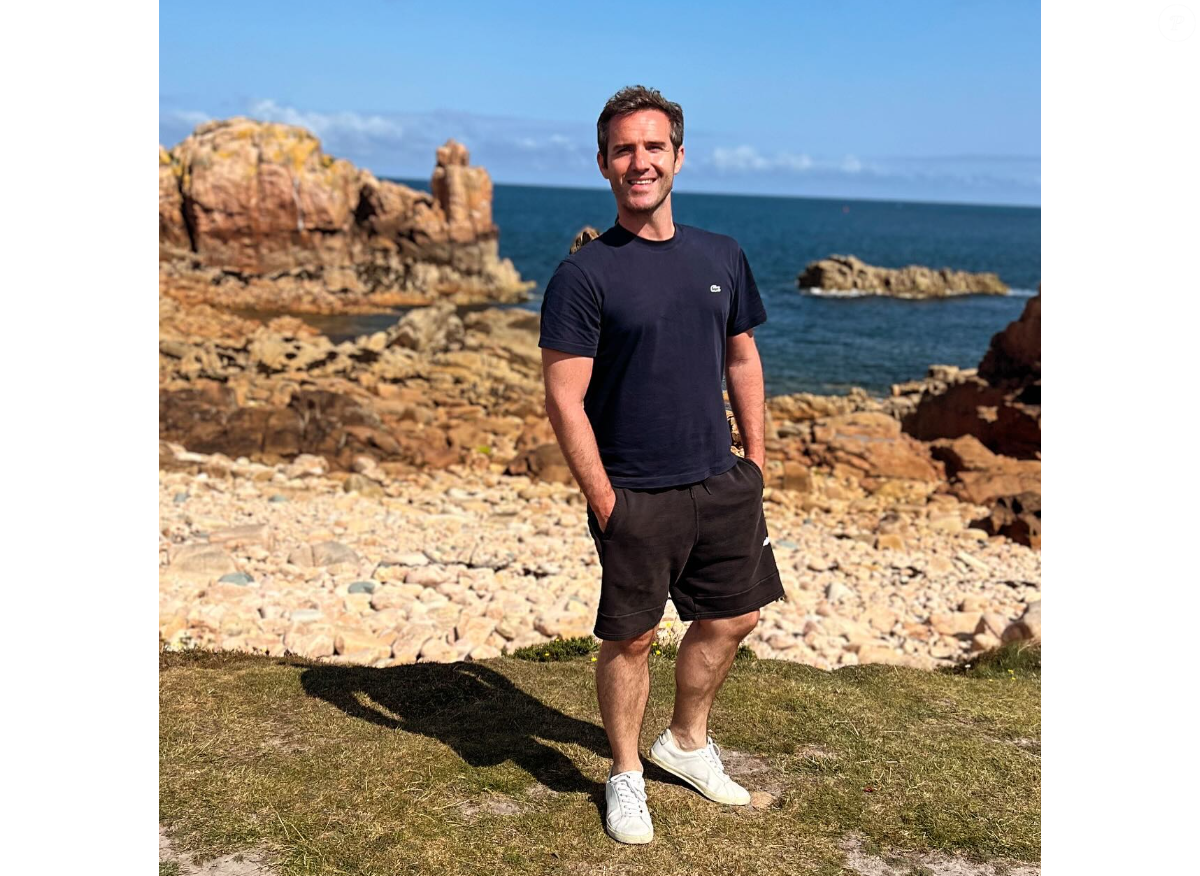 Photo : Marc Hay (BFMTV) en Bretagne, août 2024, Instagram - Purepeople