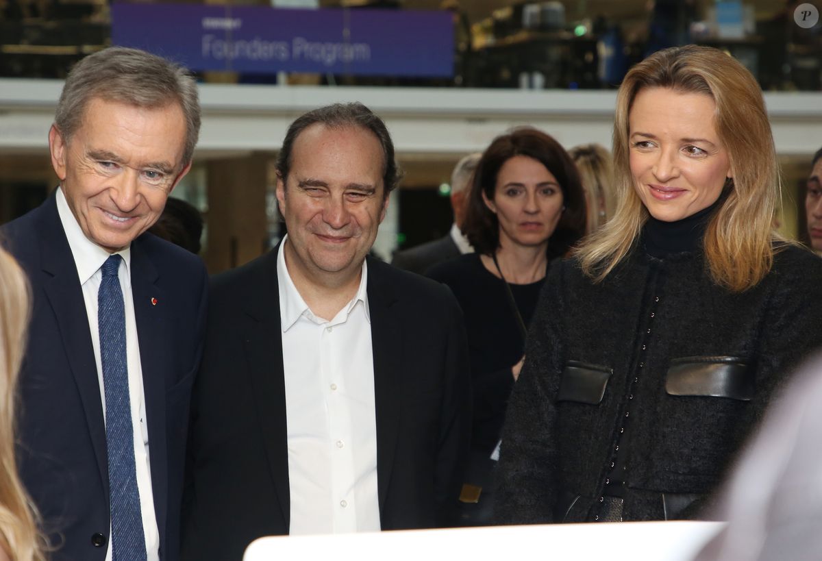 Photo : Bernard Arnault et sa fille Delphine Arnault avec Xavier Niel ...