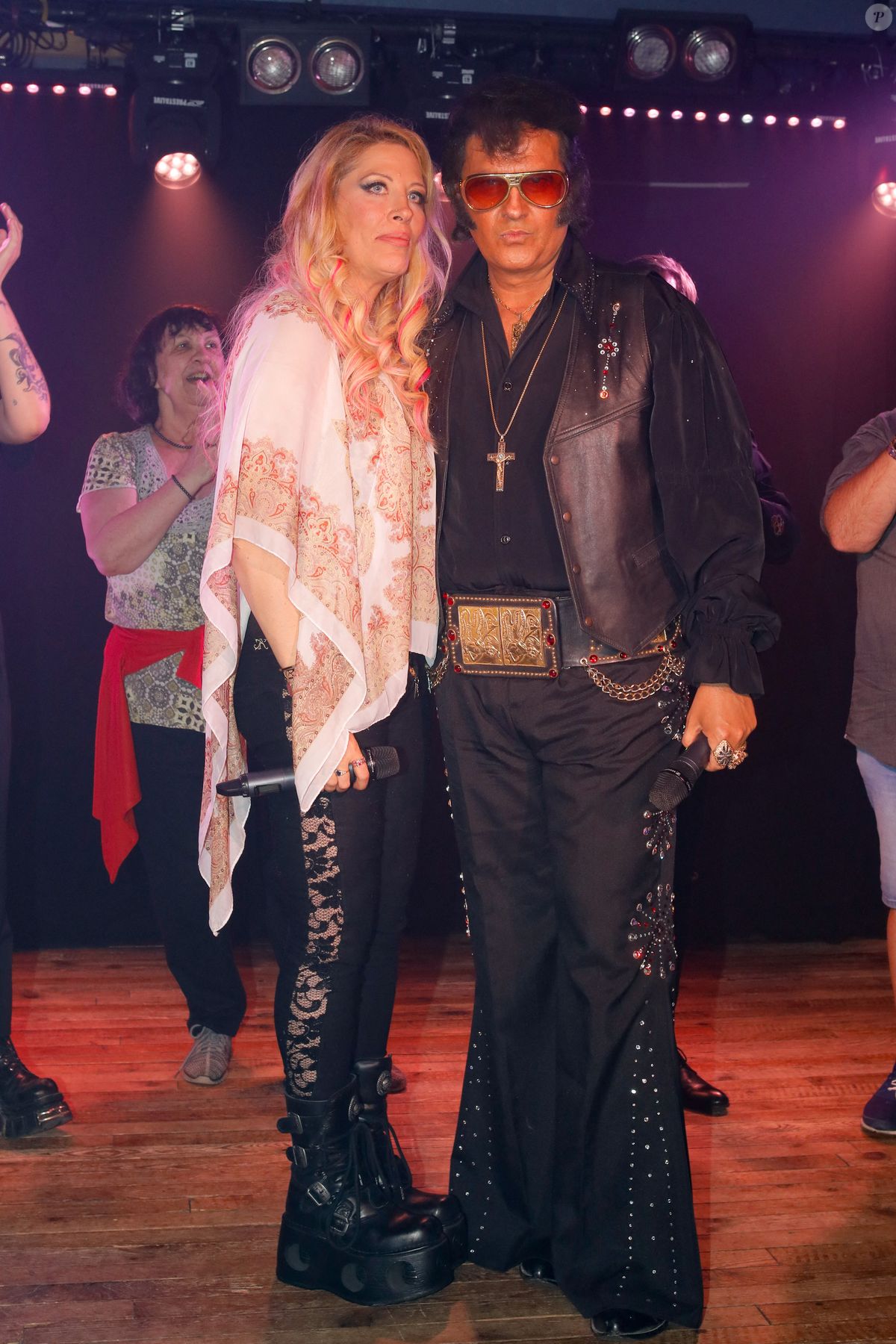 Photo : Loana (Loana Petrucciani), Eric Prayer (sosie d'Elvis Presley ...