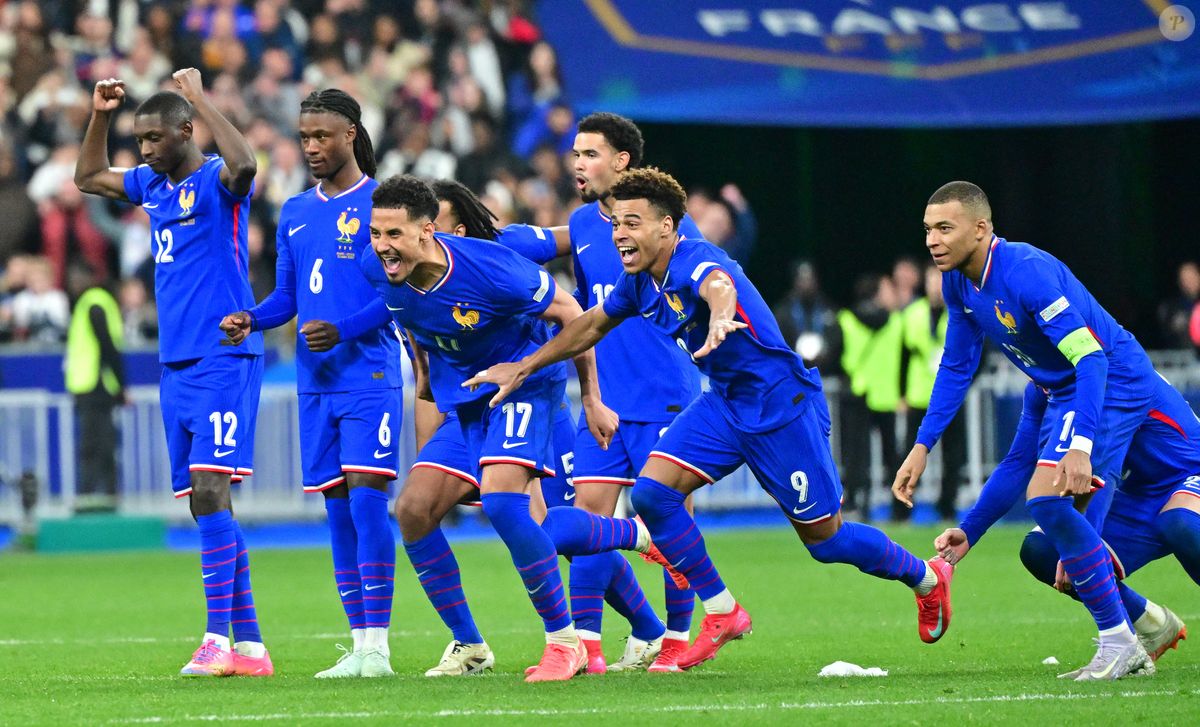 Photo : Equipe de France (Les Bleus) - Quart de finale de la Ligue des Nations de l'UEFA 2025 ...