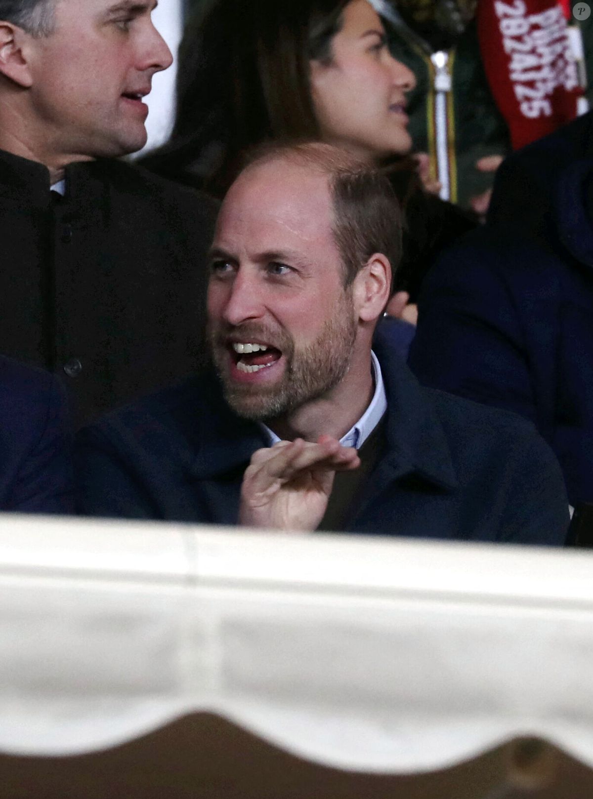 Photo : Le prince William, prince de Galles en tribune assiste à 7ème ...
