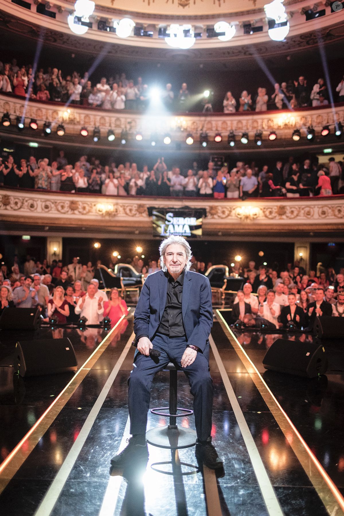 Photo : Exclusif - Serge Lama en backstage de l'enregistrement de l'émission "Serge Lama, le ...