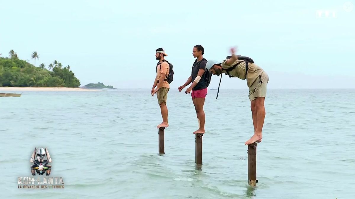 Photo : L'épreuve des poteaux a réuni Jérôme, Maël et Gaëlle Image de ...