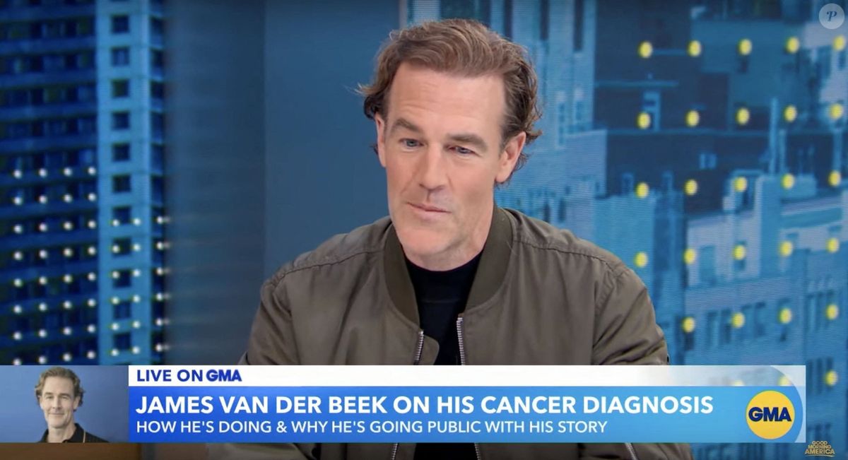 Photo : James Van Der Beek sur le plateau du "Today Show" en 2024 ...