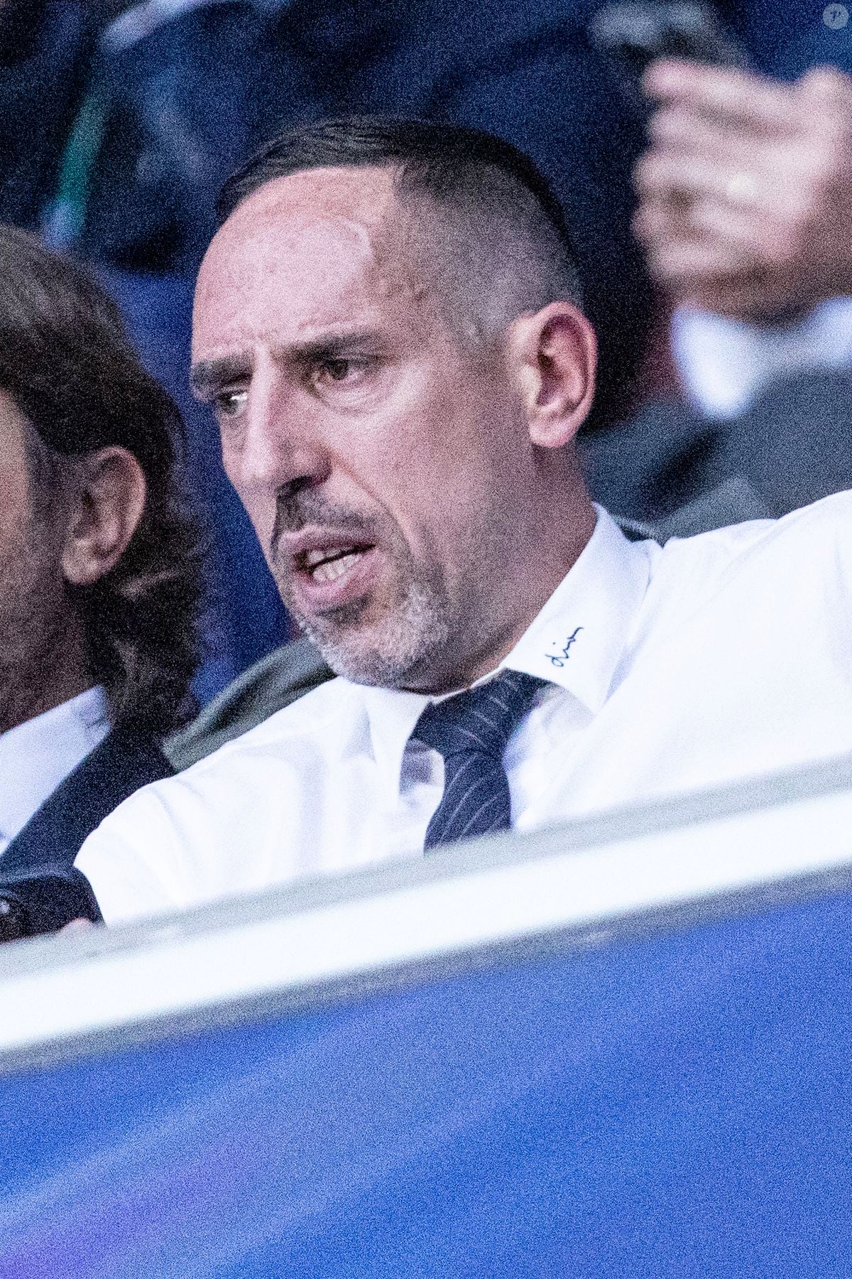 Photo : Franck Ribéry - Les célébrités dans les tribunes de la finale ...