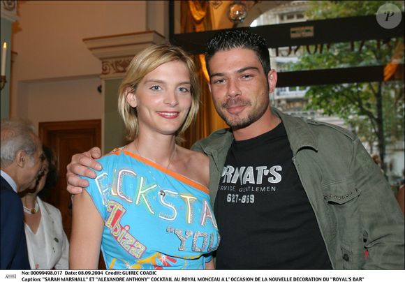 Photo : Sarah Marshall et Alexandre Anthony lors d’un cocktail organisé ...