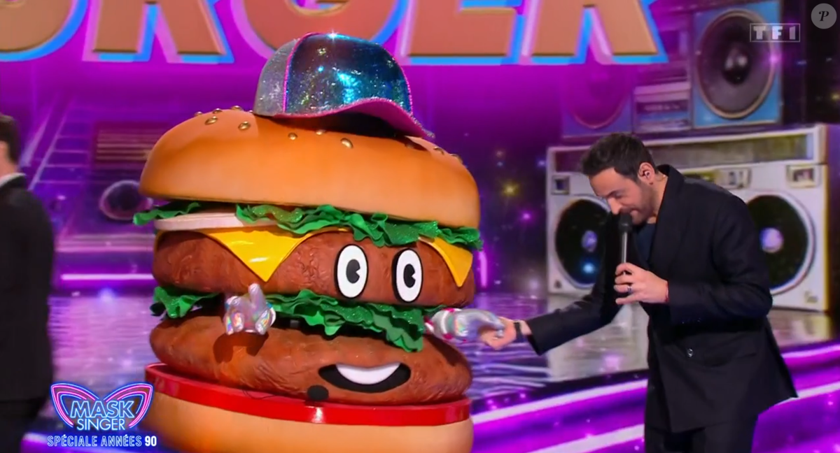Photo : Le Burger dans "Mask Singer", capture d'écran TF1 - Purepeople