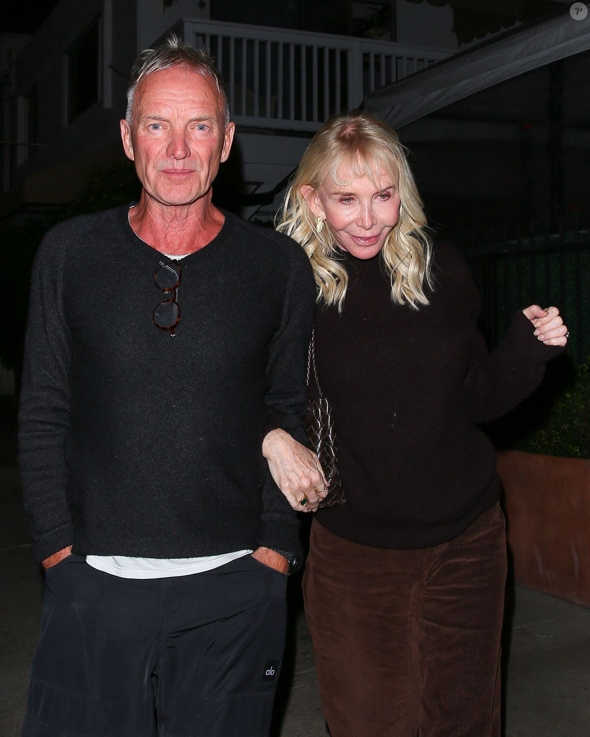 Photo : Santa Monica, Californie - Sting et son épouse Trudie Styler ...
