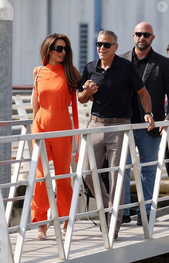 Photo : George Clooney et sa femme Amal à Venise, à l'occasion du ...