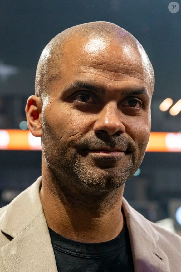 Photo : Tony Parker assiste au match LDLC ASVEL vs Roca Team Monaco à ...