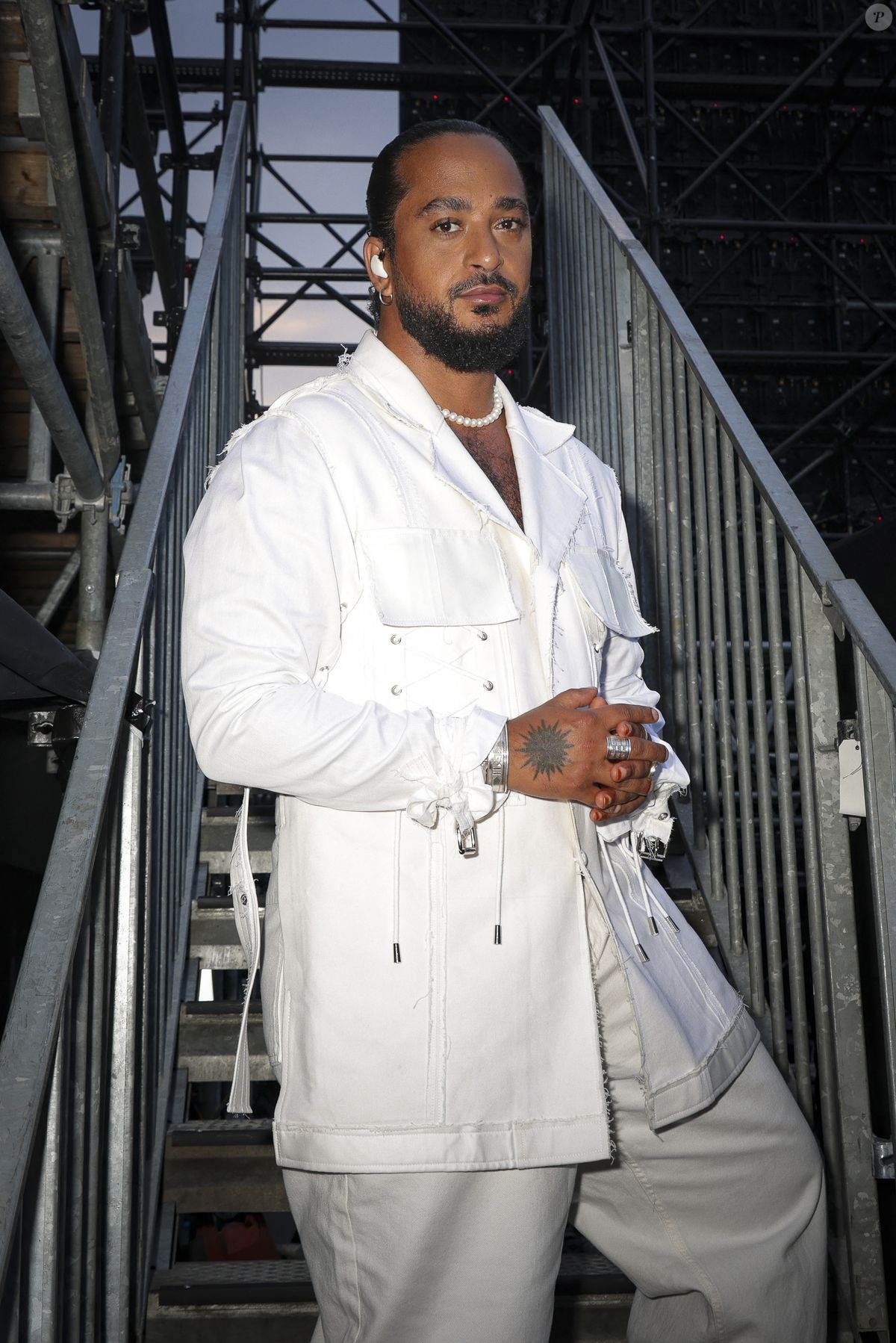 Photo : Exclusif - Slimane - Backstage lors de l'enregistrement de l ...