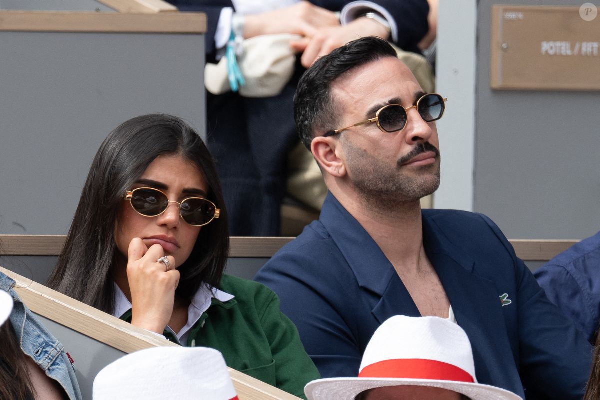 Photo : Louana Franco et Adil Rami assistent au tournoi Roland Garros ...