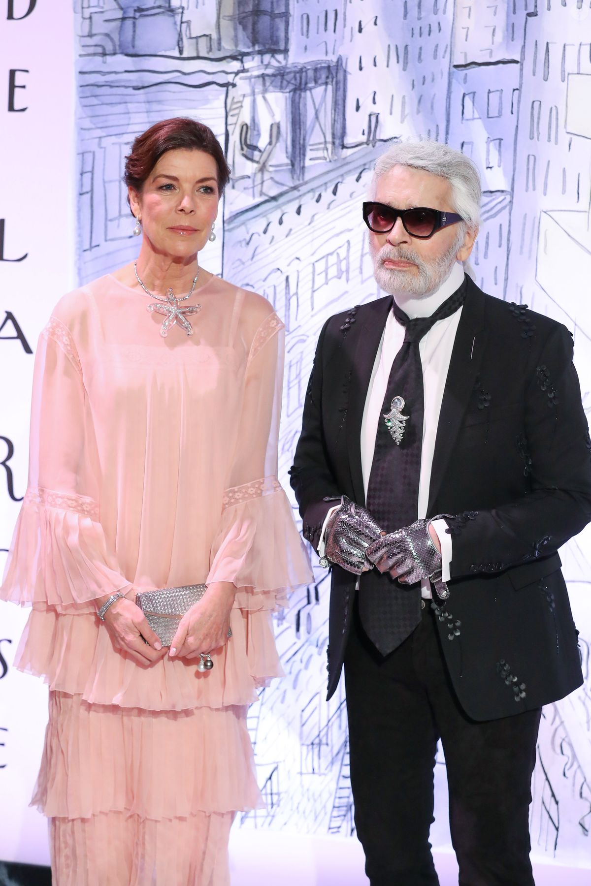 Photo : H.R.H. la princesse Caroline de Hanovre et Karl Lagerfeld ...