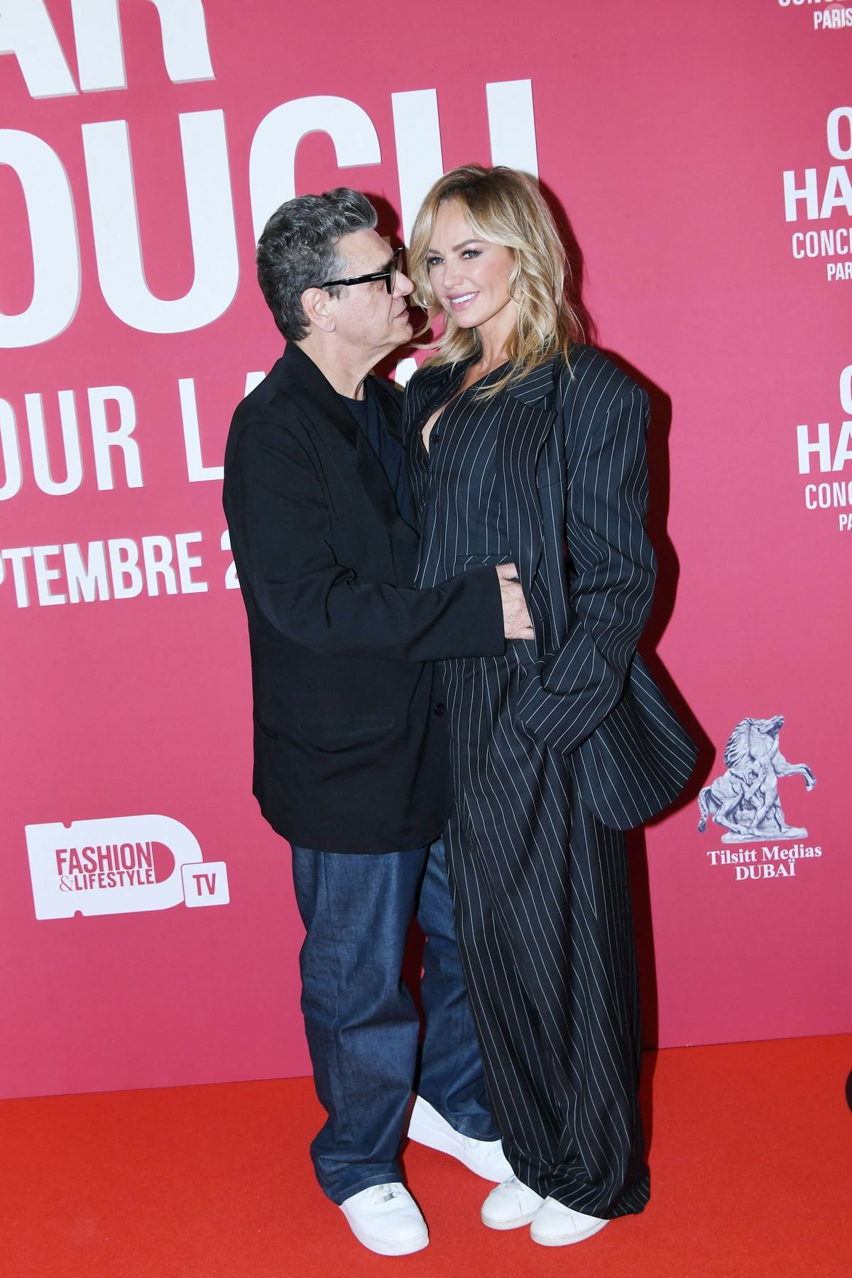 Photo : Marc Lavoine et sa compagne Adriana Karembeu au photocall du ...