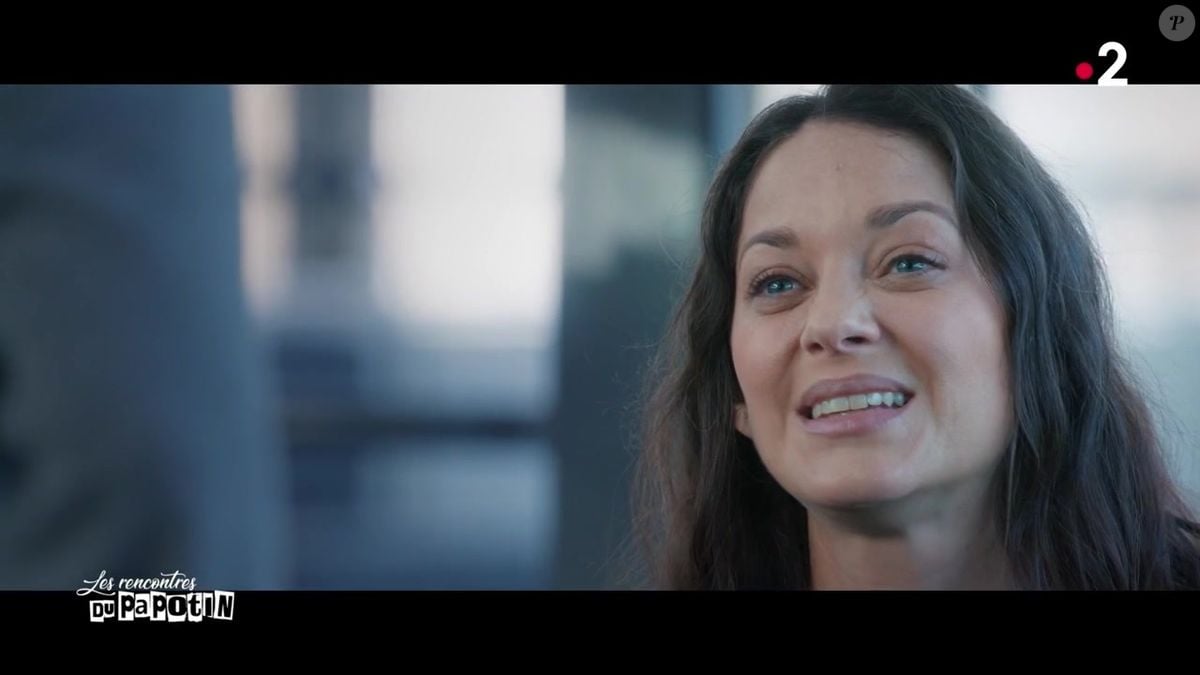Photo : L'interview de Marion Cotillard dans "Les Rencontres du Papotin", diffusé sur France 2 ...