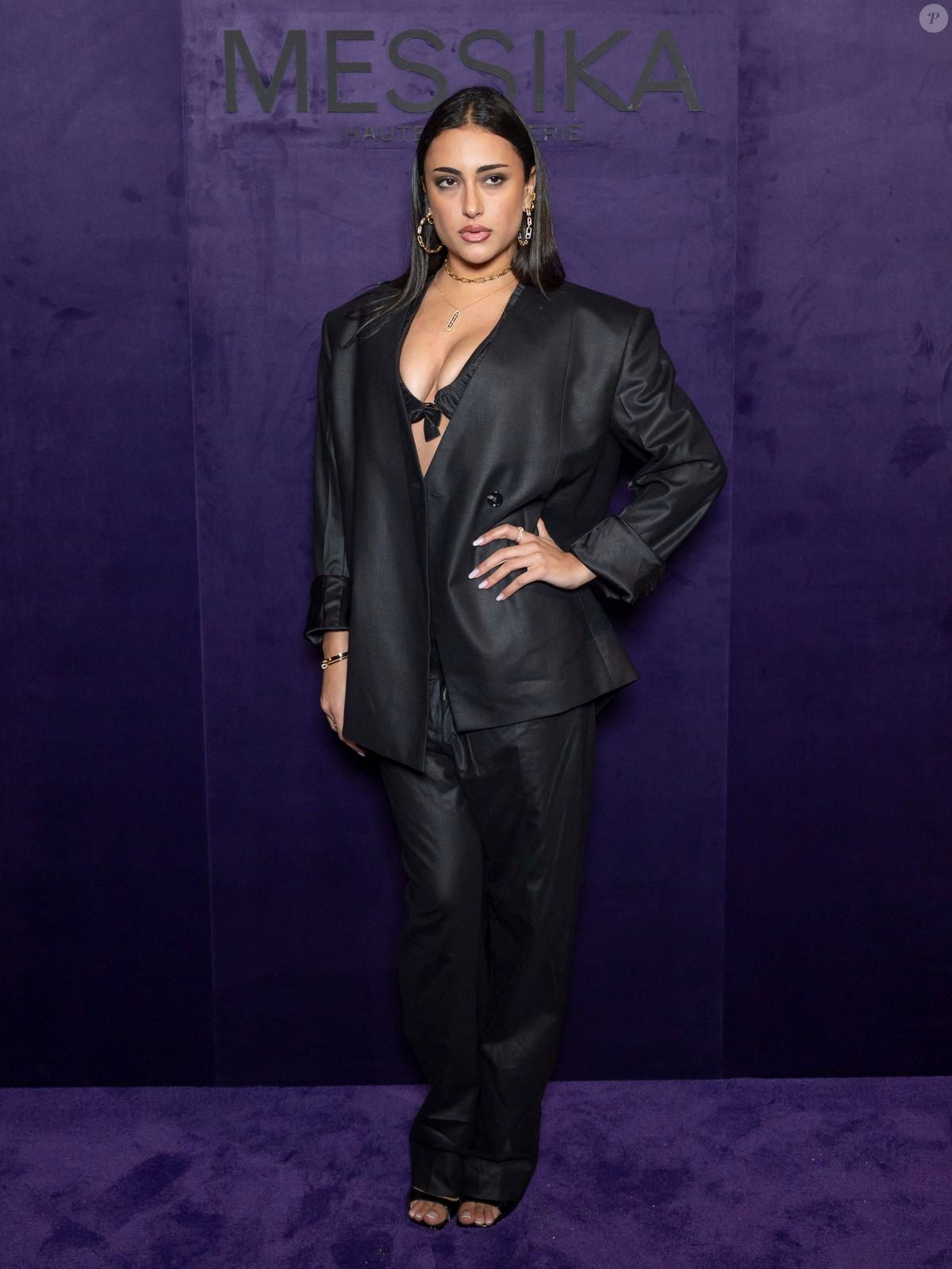 Photo : Samia Kanaan au photocall du défilé Messika Collection Femme ...