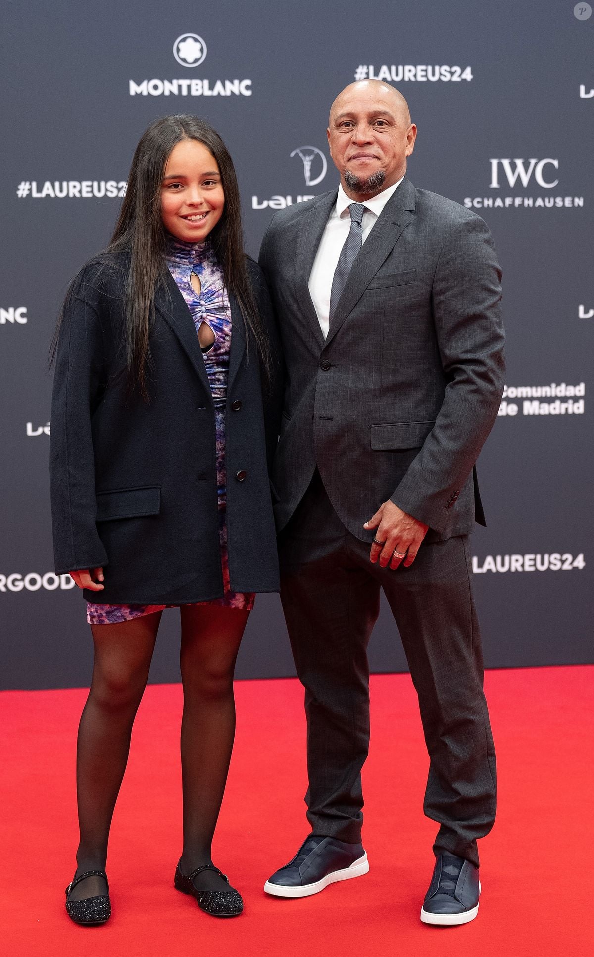 Photo : Roberto Carlos, Rebeca da Silva Rocha — Laureus World Sports ...