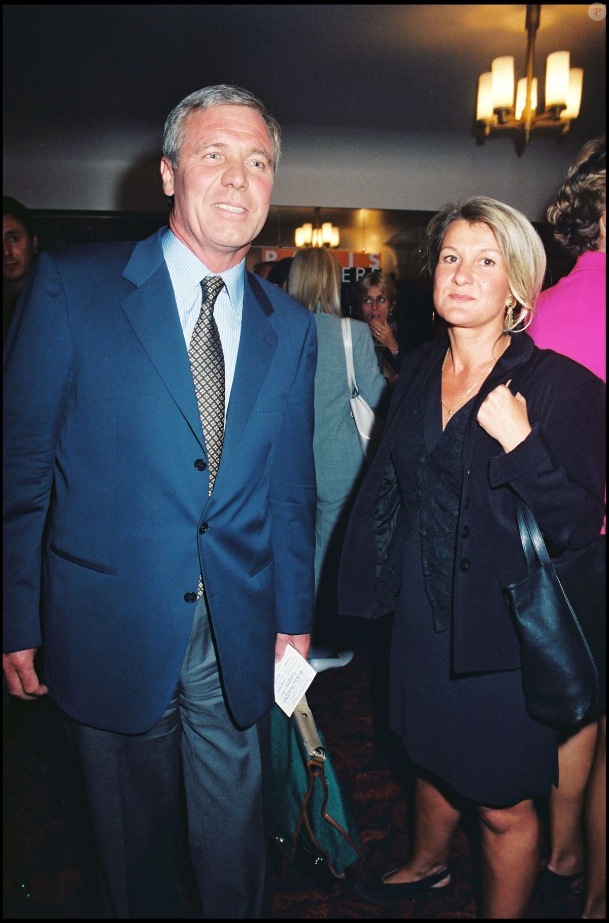 Photo : Bruno Masure et sa femme en 1997. ©Bestimage - Purepeople