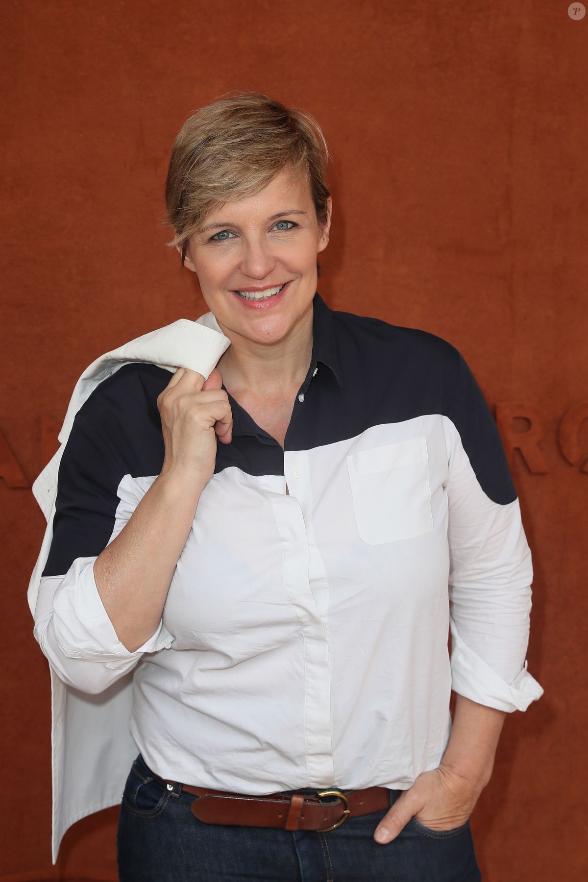 Photo : Céline Géraud au village lors des internationaux de France de ...