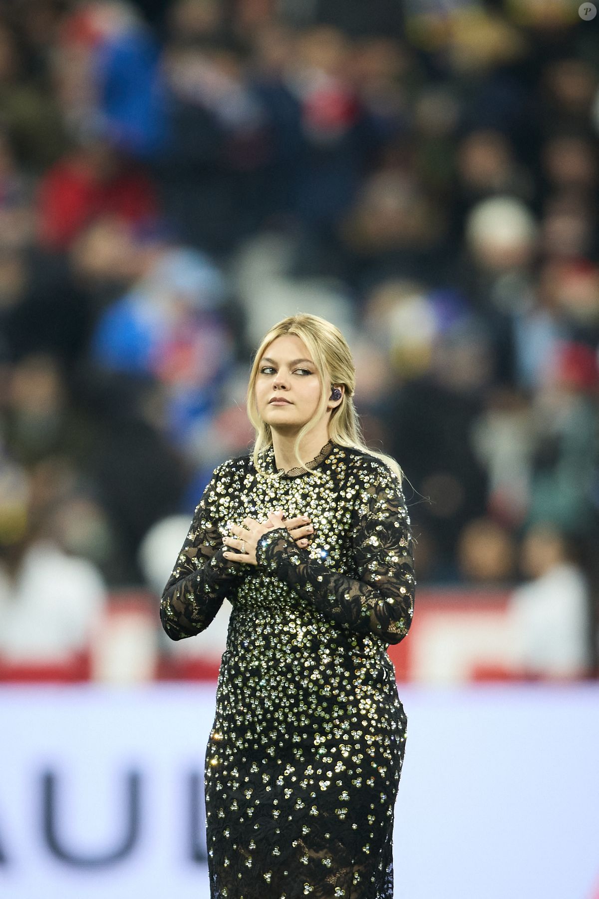 Photo : La chanteuse Louane (Louane Emera), représentante de la France ...