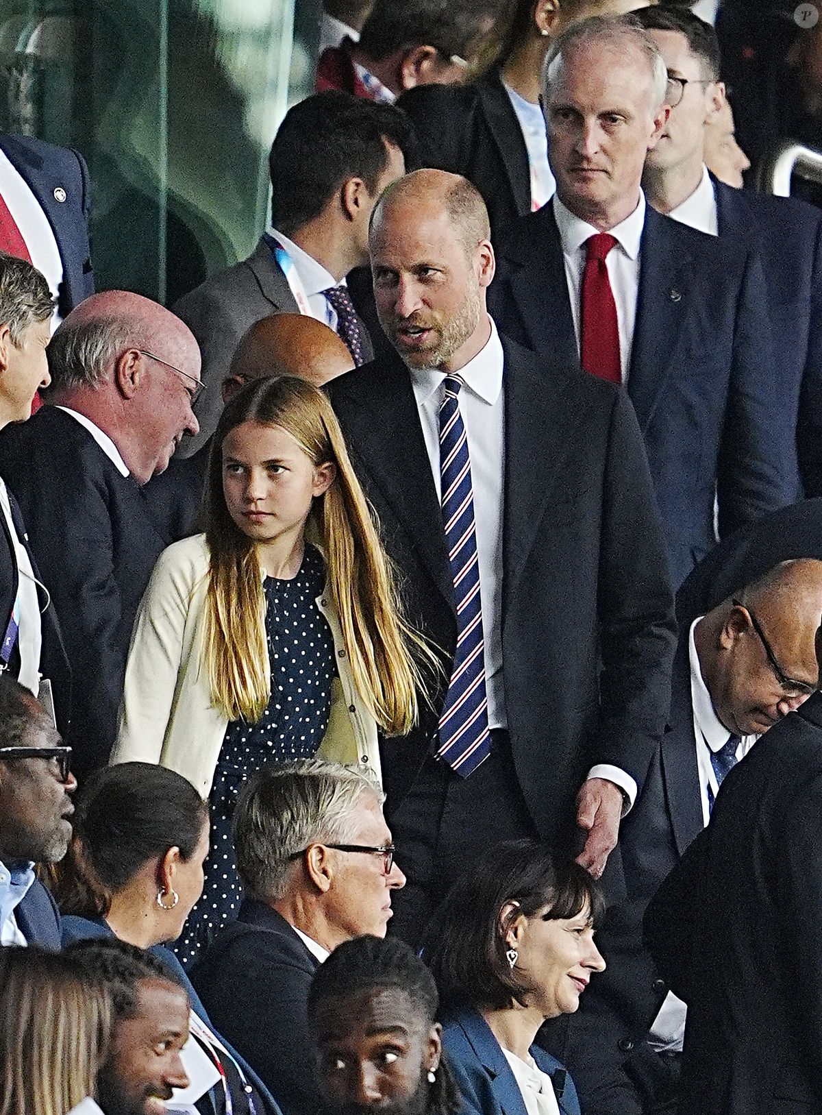 Photo : Le Prince de Galles et la Princesse Charlotte lors de la finale ...