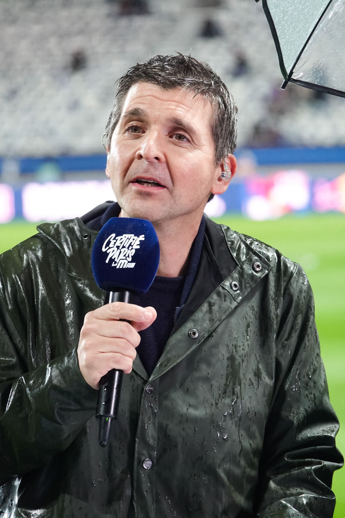 Photo : Thomas Sotto assiste au match McDonald's de Ligue 1 entre le ...