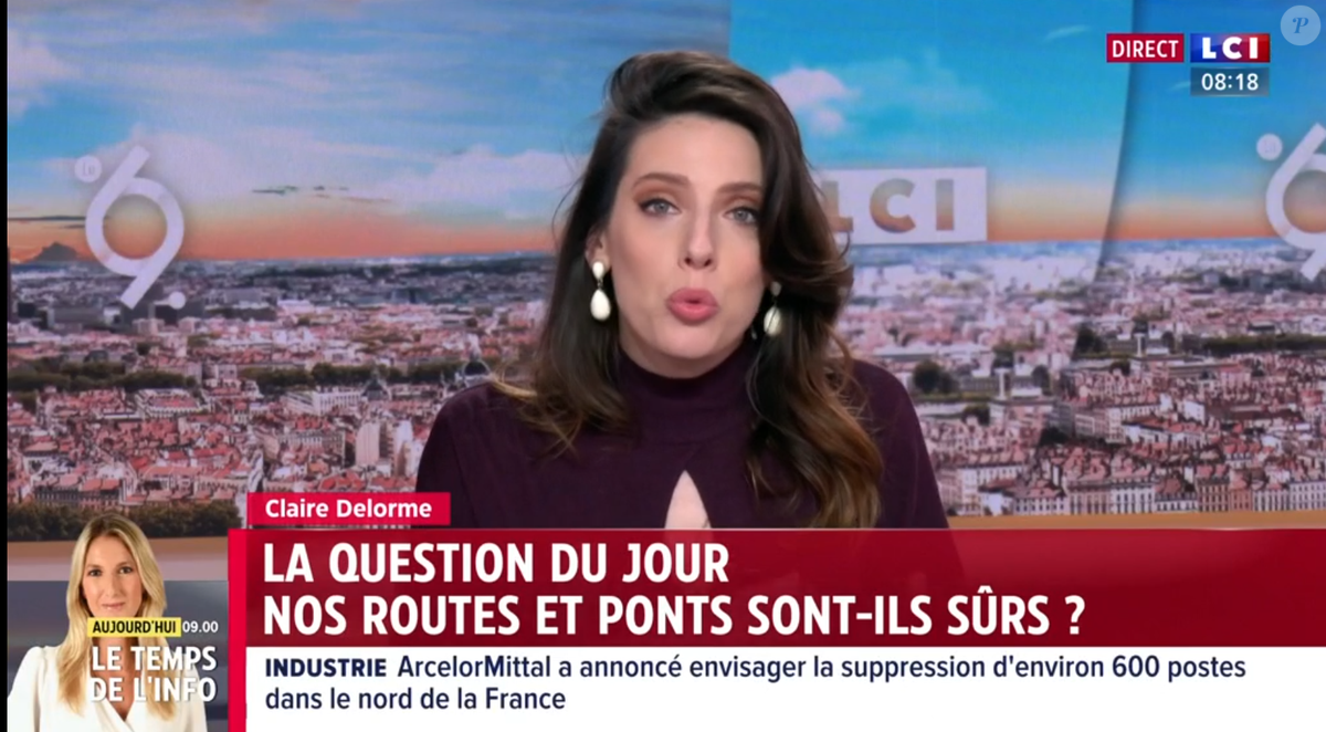 Photo : Claire Delorme fait ses premiers pas sur LCI, le 24 avril 2025 ...