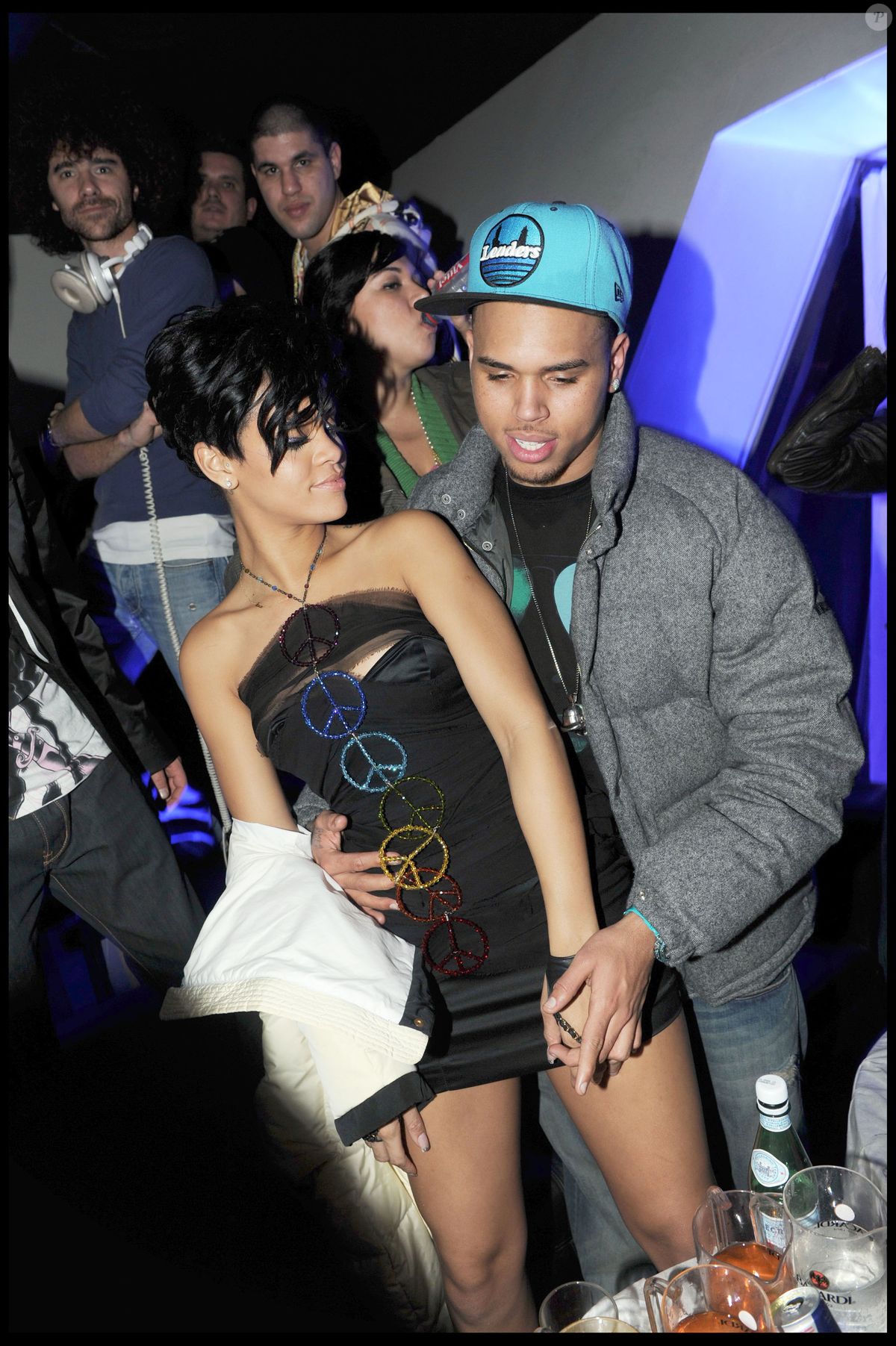 Photo : Rihanna et Chris Brown au Palais Maillot à Paris RACHID BELLAK ...