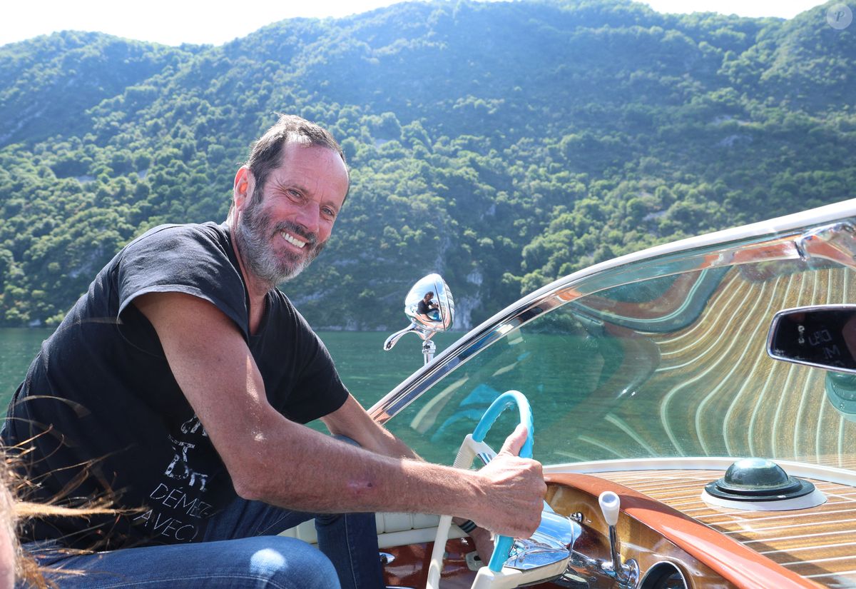 Photo : Exclusif - Christian Vadim en Riva sur le Lac du Bourget lors ...