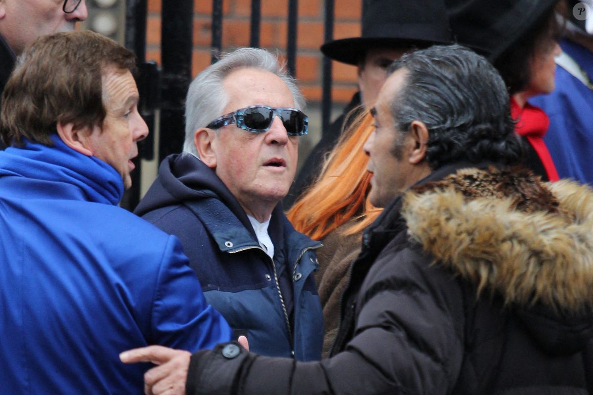 Photo : Gilbert Montagné lors de la cérémonie d'enterrement de Michou à ...