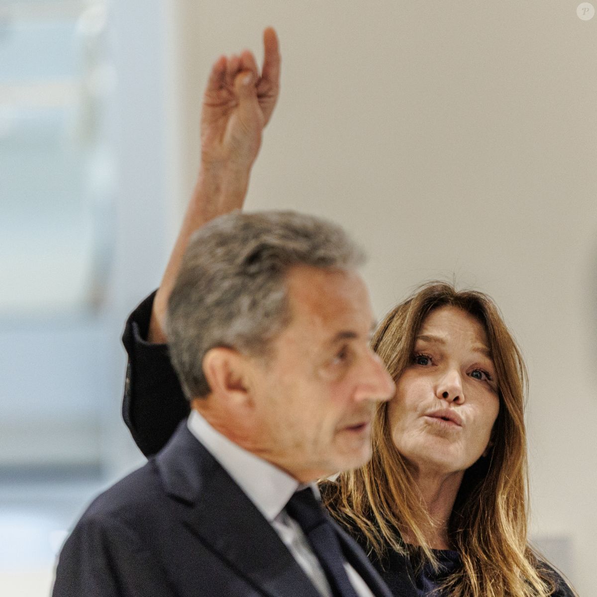 Photo : 25 septembre 2025, Saint-Ouen, Paris, France : Nicolas Sarkozy ...