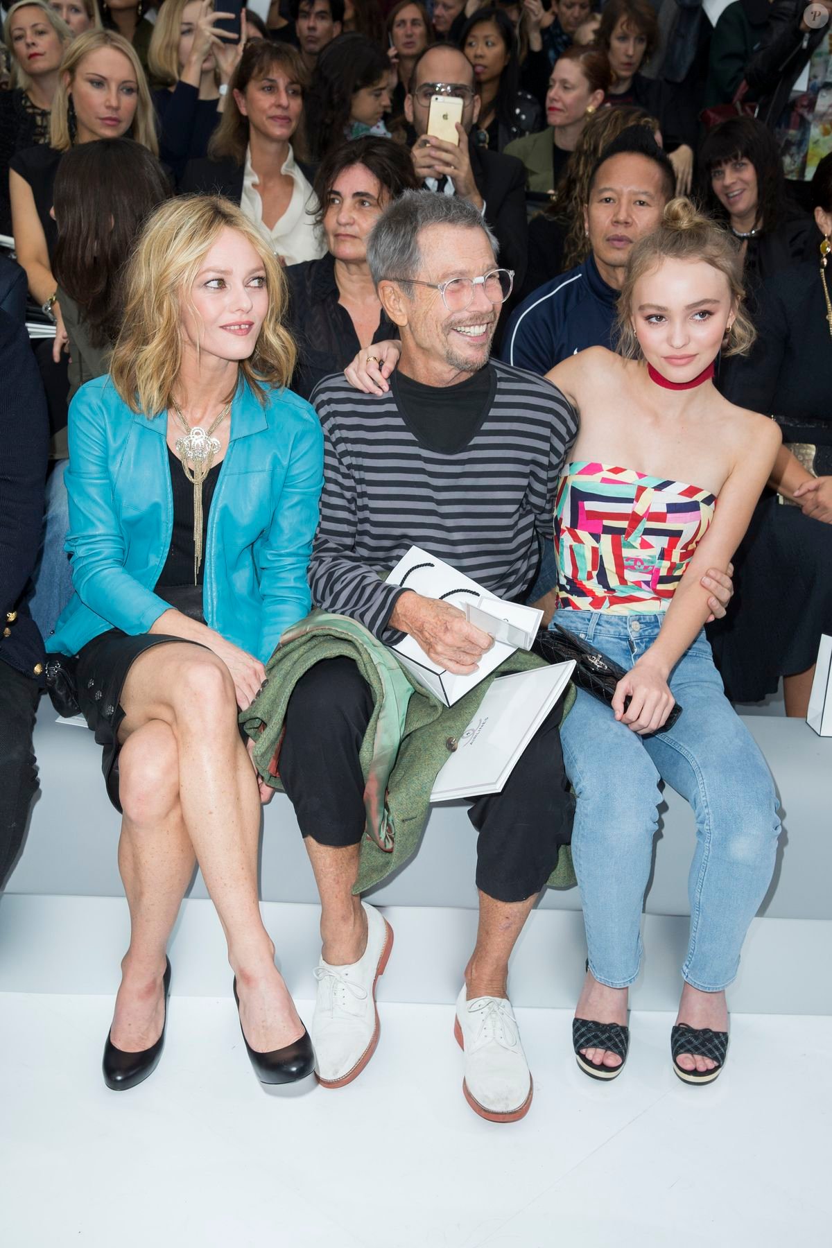 Photo : Vanessa Paradis, Jean-Paul Goude et Lily-Rose Depp - People au ...