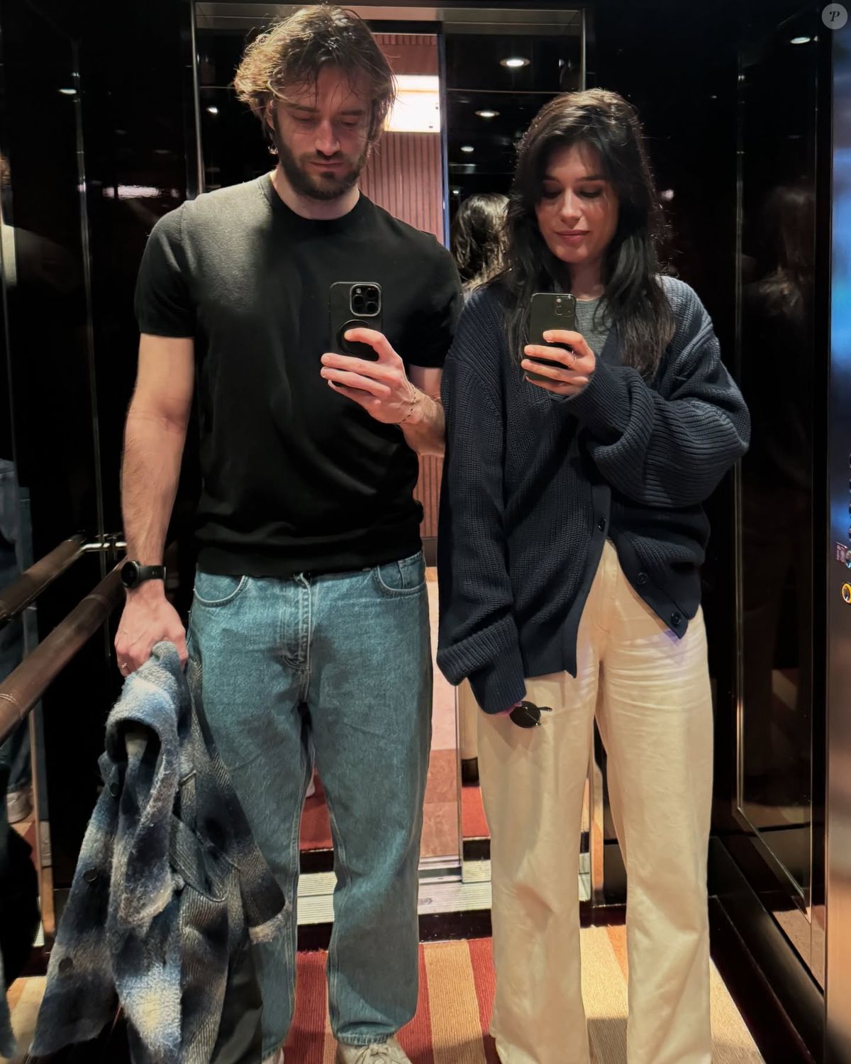 Photo : Elle était accompagnée par son mari, le journaliste Maxime Darquier Emilie Tran Nguyen ...