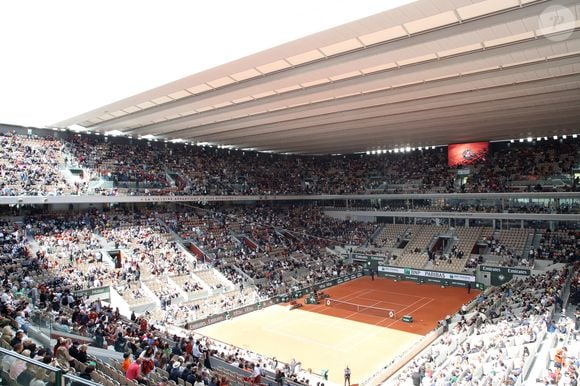 Photo : Hommage à Rafael Nadal et à ses 14 victoires sur la terre battue de Roland Garros lors ...