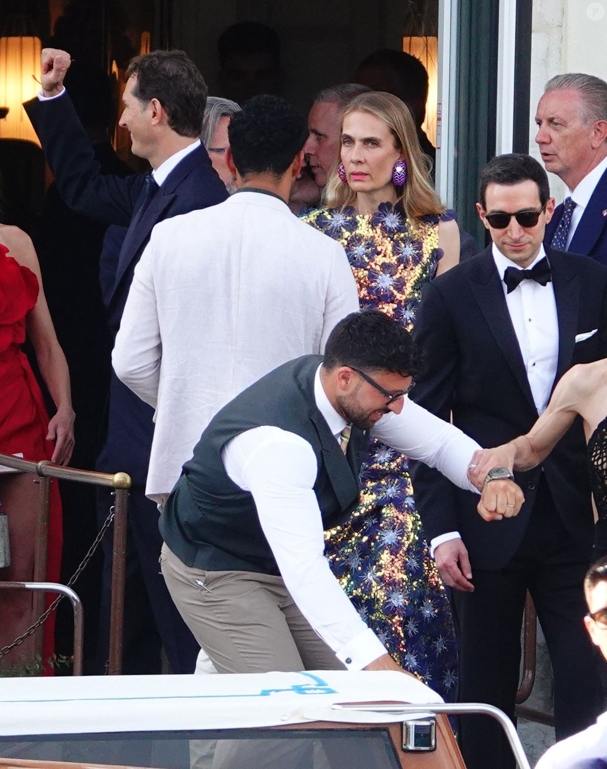 Photo : John Elkan et Lavinia Borromeo arrivent au mariage à San ...