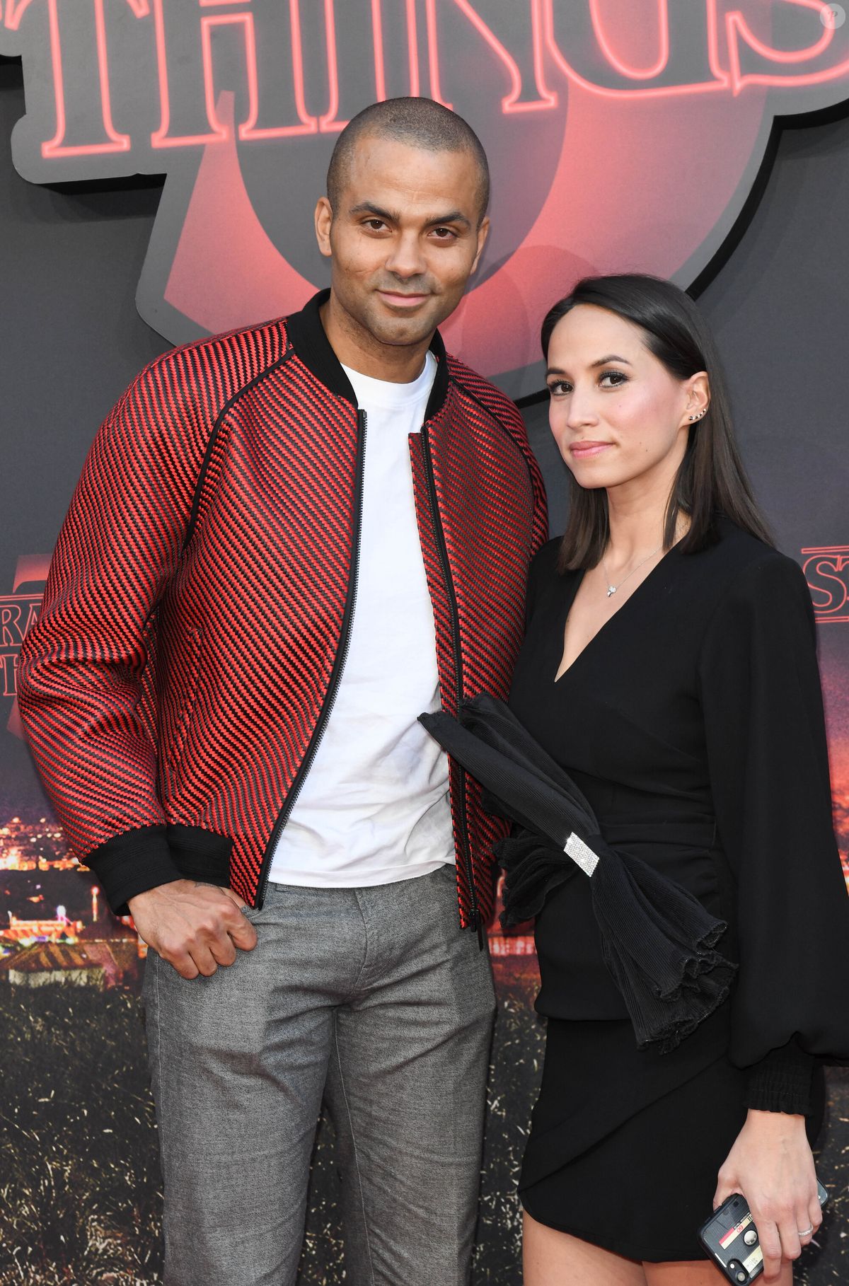 Photo : Tony Parker et sa femme Axelle Francine à la première de la ...