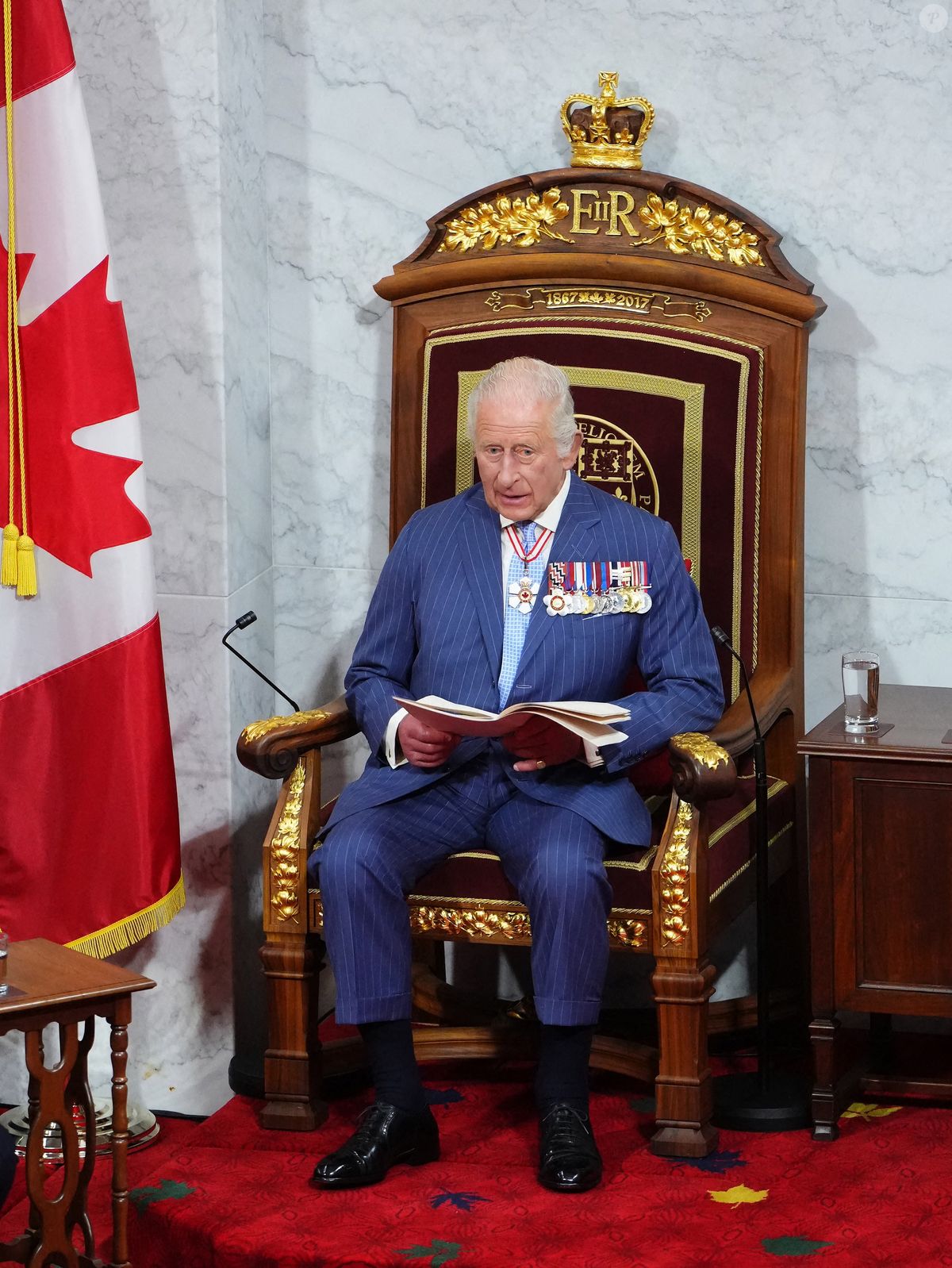 Photo : 27 mai 2025, Ottawa (Ontario), Canada : Le roi Charles III d ...