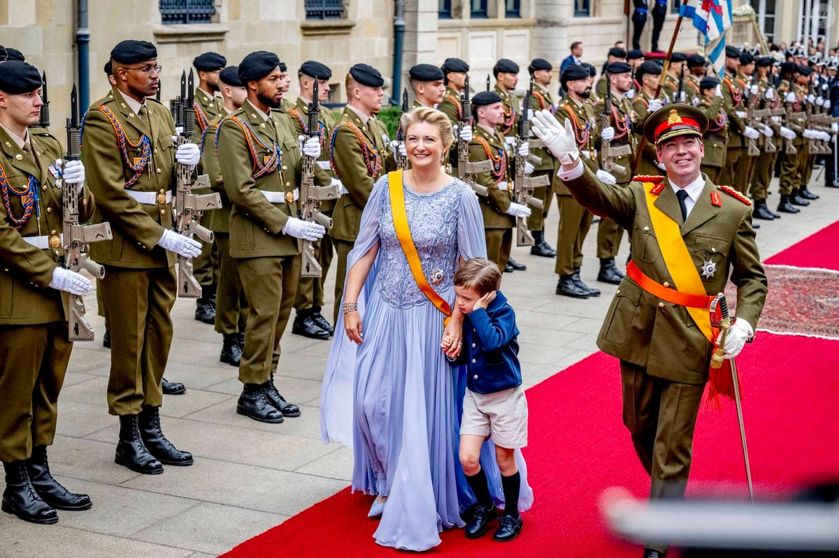 Photo : Le grand-duc Guillaume de Luxembourg, la grande-duchesse ...
