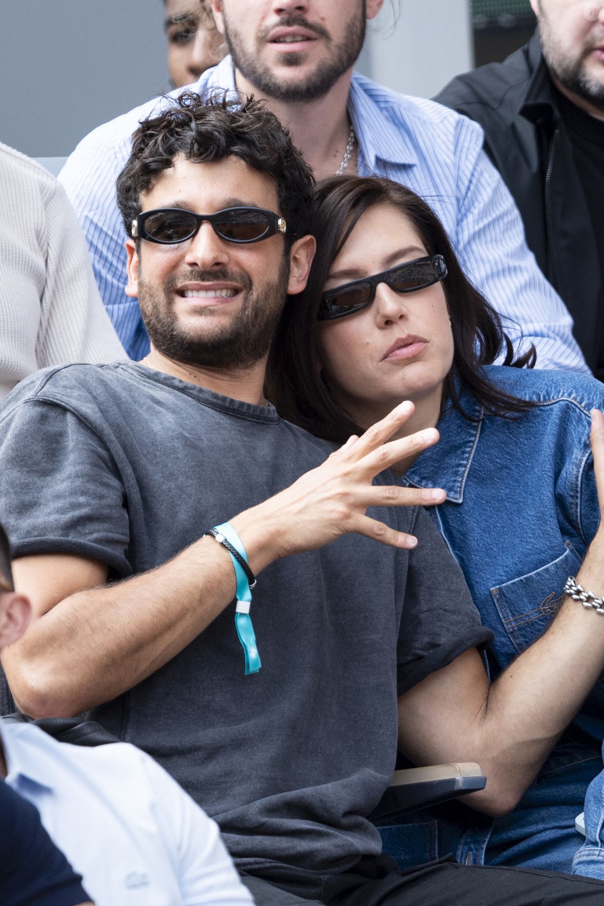 Photo : Sacha Abitbol, Adele Exarchopoulos en tribunes lors de la ...