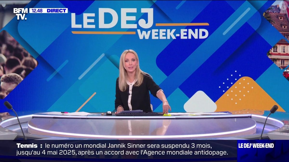 Photo : Anne Seften effectue ses premiers pas sur l'antenne de BFMTV le ...