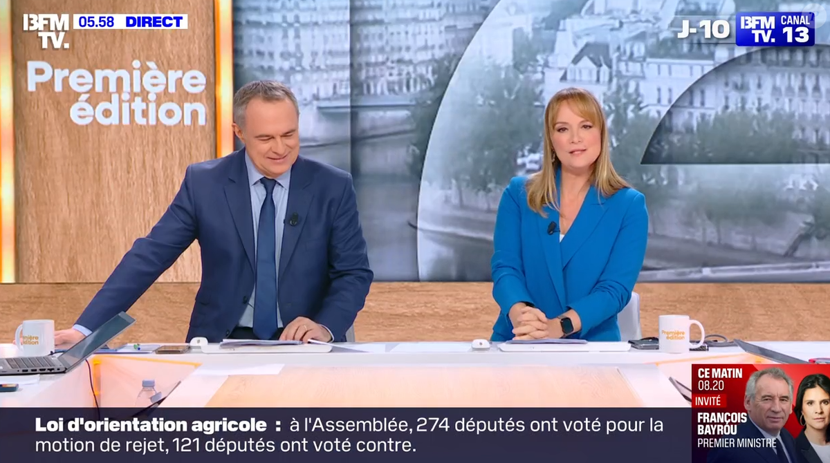 Vidéo : Les membres de "Première édition" sur BFMTV souhaitent la ...