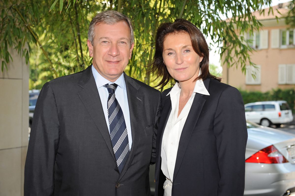 Photo : Richard Attias et Cecilia Attias lors d'un déjeuner-rencontre ...