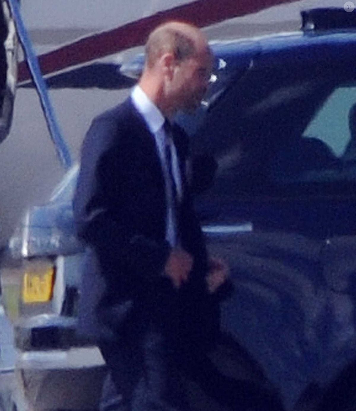 Photo : Le prince William et son épouse Kate Middleton à l'aéroport de ...