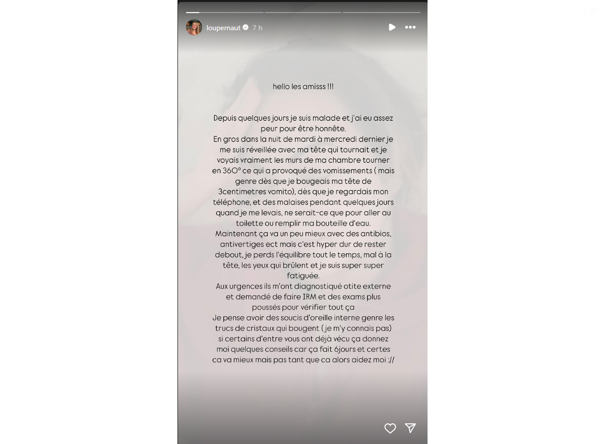 Photo : Lou Pernaut, Instagram - Purepeople