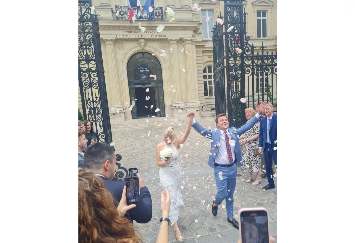 Photo : Gauthier Le Bret et son épouse Eloïse - Purepeople