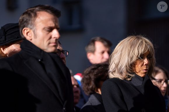Photo : Le président Emmanuel Macron et son épouse Brigitte Macron ...